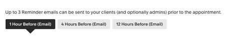 Sending Reminder Emails Acuity Scheduling Help Center