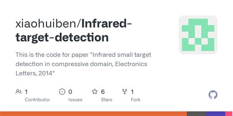 GitHub Xiaohuiben Infrared Target Detection This Is The Code For Paper Infrared Small Target