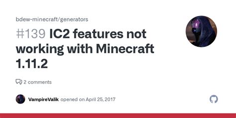 IC Features Not Working With Minecraft Issue Bdew Minecraft Generators GitHub