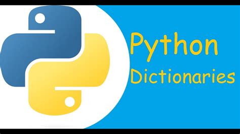 Python Dictionaries Youtube