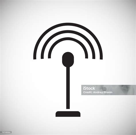 흰색 배경 그래픽 및 웹 디자인 현대 간단한 벡터 기호에 대 한 무인 항공기 제어 외부 안테나 아이콘 인터넷 개념입니다 웹사이트 디자인 웹 버튼 또는 모바일 애플 리 케이