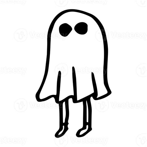 Ghost Hand Drawn Illustration Design PNG Ghost Hand Drawn Illustration Design PNG