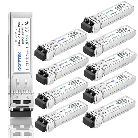 10Pack 10GBASE-SR SFP+ Transceiver, 10G SFP+ Module, 10gbe SFP Computer ...