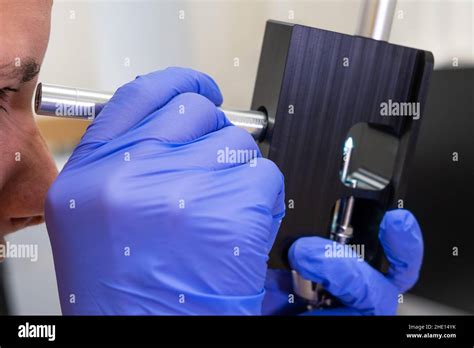 Scientist Checking The Condition Of Nebulizer Needle From Lc Ms Qtof