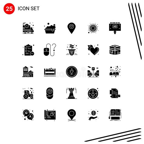 25 Creative Icons Modern Signs And Symbols Of Board Ad Location