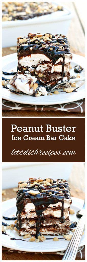 Peanut Buster Ice Cream Sandwich Cake Recipe Desserts Ice Cream