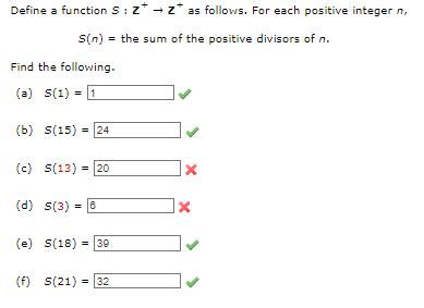 Solved Define A Function S Z Z As Follows For Each Chegg Com