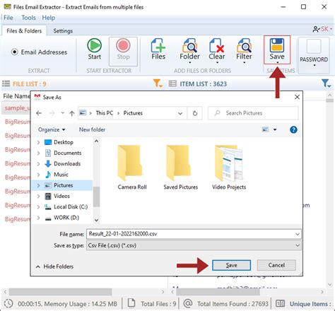 File Email Extractor Parses Email Addresses From Various Type Of Files