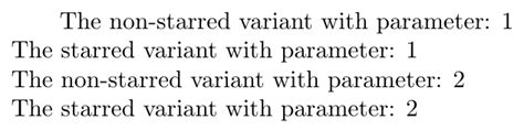 Macros Newcommand Combine Optional Star And Optional Parameter