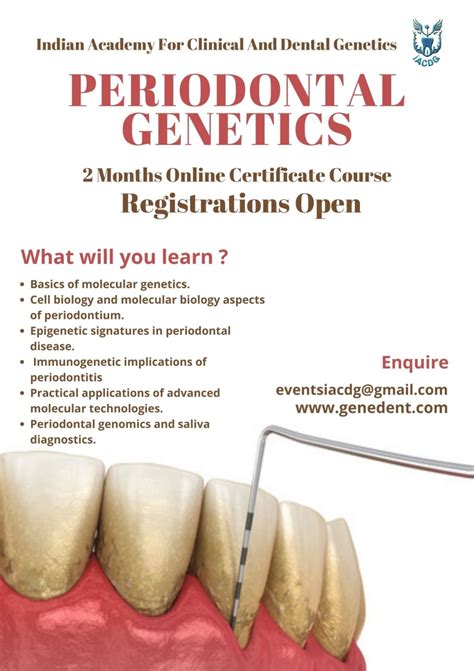 dr rujuta patil kulkarni on linkedin genetics periodontics iacdg