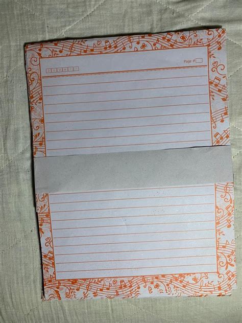 Assignment Sheets A4 Color Border Set 8 Bundle Darazpk