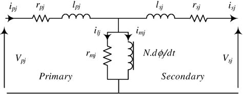 Transformer Electrical Equivalent Circuit Per Phase Referred To The Download Scientific
