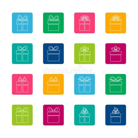 Set Of T Boxes Icons Stock Vector Illustration Of Symbol 58206068