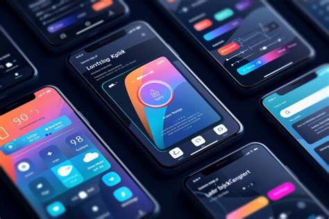 Designing Mobile App Interfaces Ar Generative Ai Premium AI Generated Image