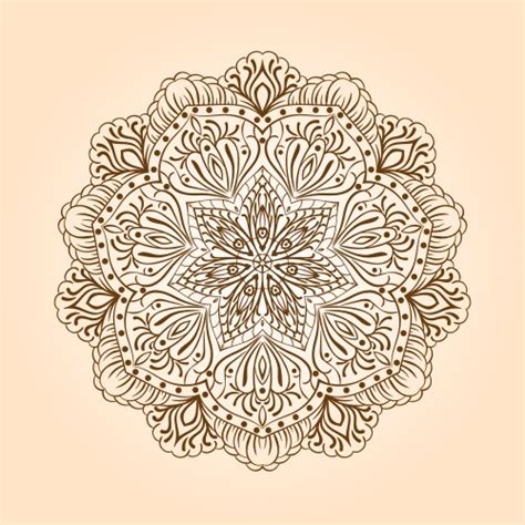 Radial Geometric Circle Pattern Royalty Free Vector Image