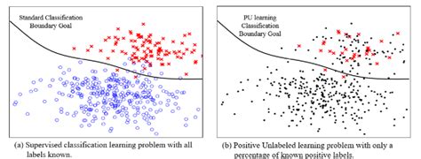 Illustration Of A Positive Unlabeled Binary Classification Problem Download Scientific Diagram