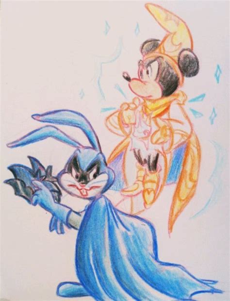 Bugs Bunny × Mickey Mouse Cartoon Crossovers Special Pictures