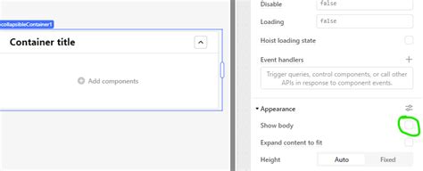 collapsible container closed on app opening 💬 app building retool forum