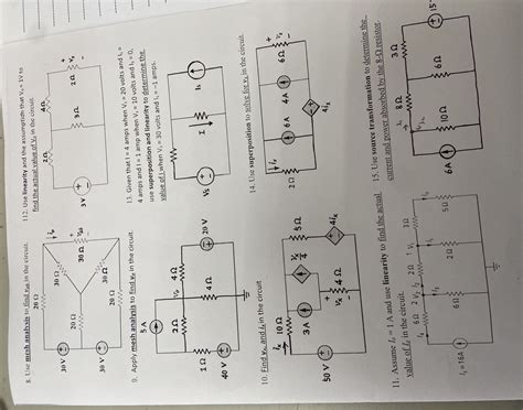 8 use mesh analysis to find vab in the circuit 20 112 use linearity and