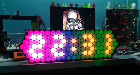 RGB Led Wall Clock RGB Clock Rgb Wall Art Animated Rgb Wall Decor Rgb Background Decor Led