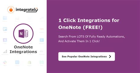 OneNote Integrations Ready Integrations