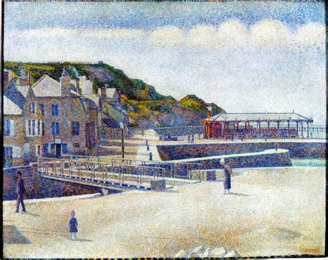 The Shore At Bas Butin Honfleur 1886 By Georges Seurat Artchive