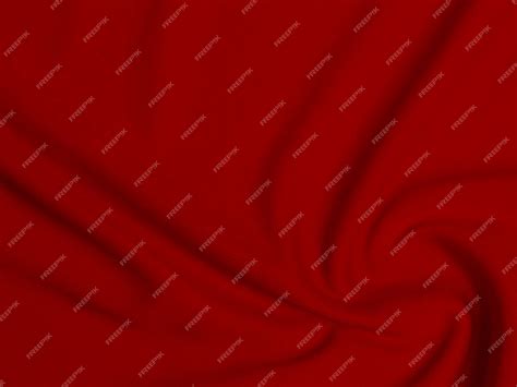배경으로 사용되는 레드 벨벳 패브릭 질감 부드럽고 매끄러운 섬유 소재의 빈 빨간색 패브릭 배경 텍스트를 위한 공간이 있습니다 프리미엄 사진