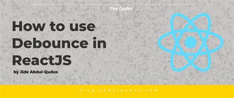 how to use debounce in react lodash dev community