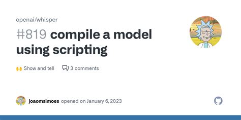 Compile A Model Using Scripting Openai Whisper Discussion GitHub