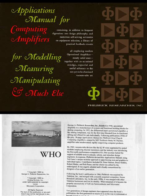 Application Manual Computing Amplifiers Pdf