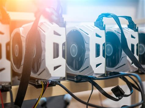 Premium Photo Computer For Bitcoin Mining