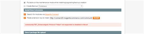 Magento Connect Protocol Not Supported Or Disabled In Libcurl