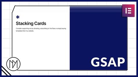 Stacking Cards With Gsap And Elementor Tutorial Dmmotionarts