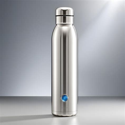 Premium Ai Image Thermo Flask On A Grey Background
