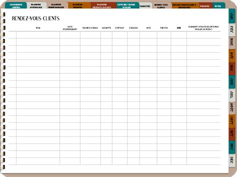 Planificateur Digital Pour Maquilleuse Professionnelle Judicaelle Echitey