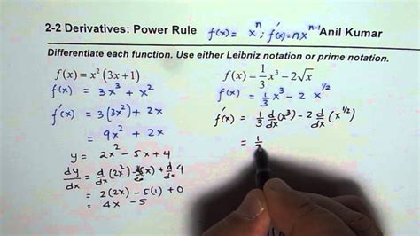 How To Use Calculus Notation To Explain 1st Difference