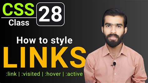 Css Tutorial Css Links Styling Links In Css Css Full Course For