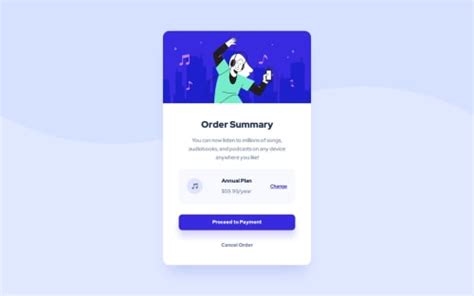 Frontend Mentor Order Summary Component Using Bem And Flexbox Coding