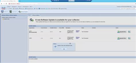 solved cspc 2 7 3 no action on upgrade button cisco community