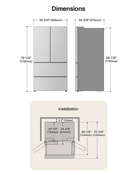 Vue Avant De Mycolor🅪instaview🅫réfrigérateur à Quatre Portes Avec Porte