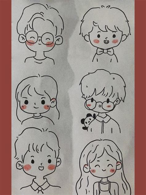 儿童简笔画男孩女孩 儿童简笔画男孩女孩图片 画趣文库（我爱生活）