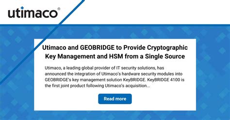 Utimaco On Linkedin Keymanagement Geobridge