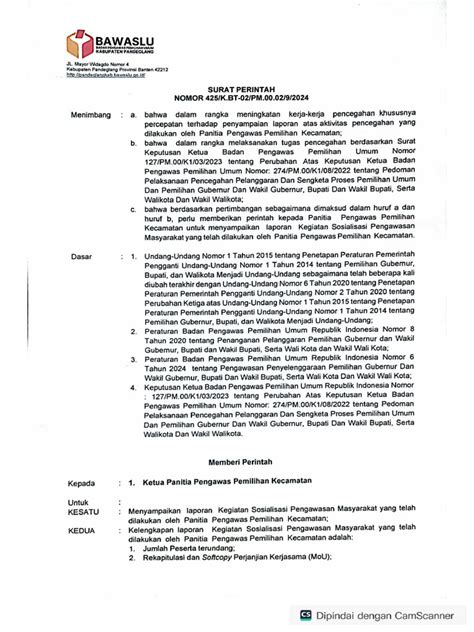 1 Perintah Input Laporan Soswatif Panwascam 09092024 Pdf