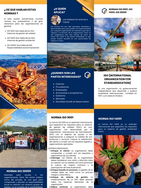 Triptico Iso Pdf Organización Internacional Para La Estandarización Triptico Iso Pdf Organización Internacional Para La Estandarización