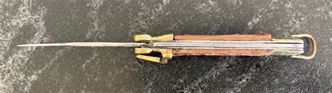 Vintage Shell Puller Lever Lock Switchblade Knife Japan