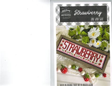 Strawberry June Word Swap Chart Stitching With The Housewives