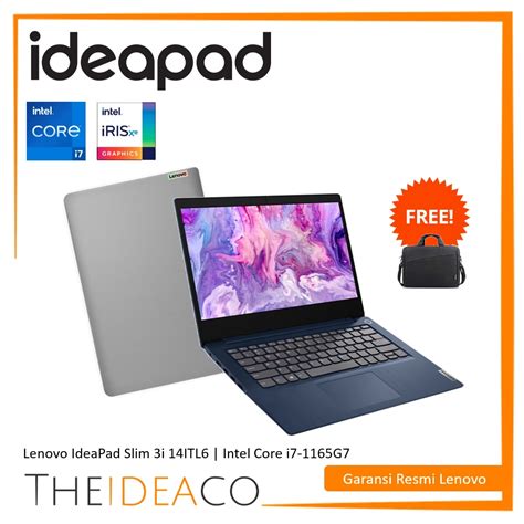 Jual Lenovo IdeaPad Slim I XID I G RAM GB GB SSD Win Home OHS Abyss Blue Di