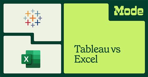 tableau vs excel which is a better tool for your business mode