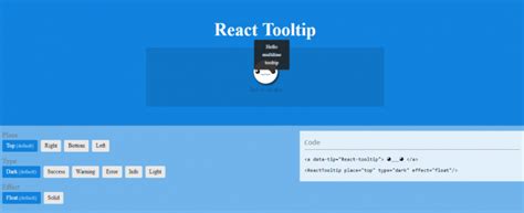 Awesome React Tooltip Components OnAirCode