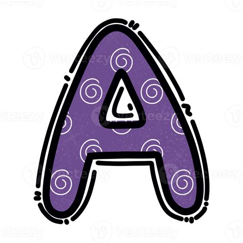 A Alphabet Letter Png Purple Color Cute Design Png